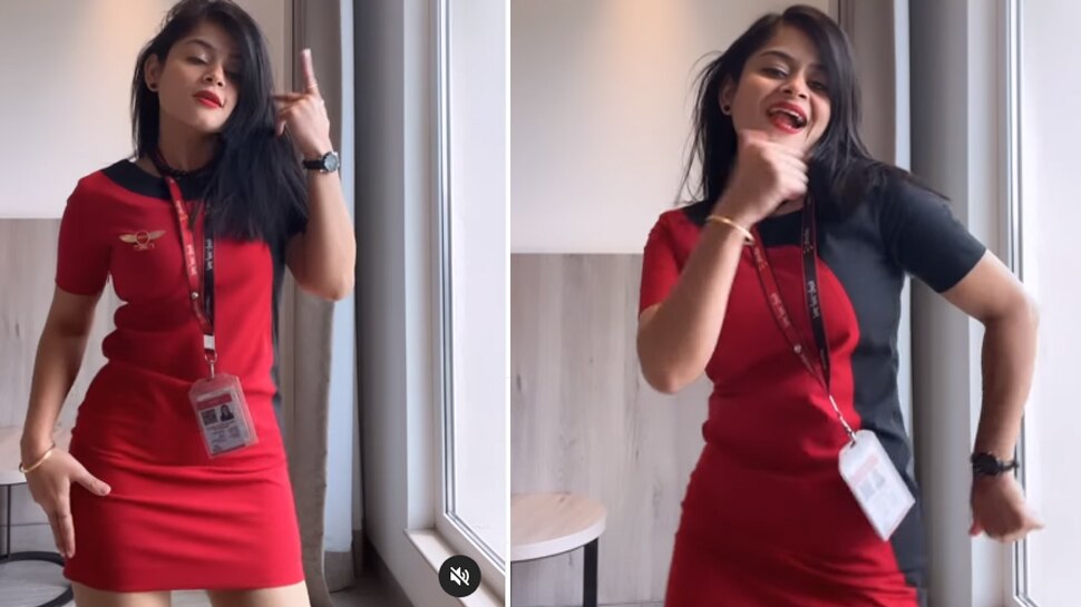 SpiceJet air hostess New video viral again people went crazy watching ...