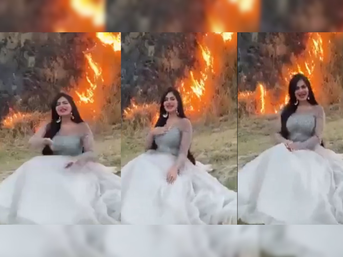 watch viral tiktok video of pakistani Humaira Asghar who burnt jungle ...