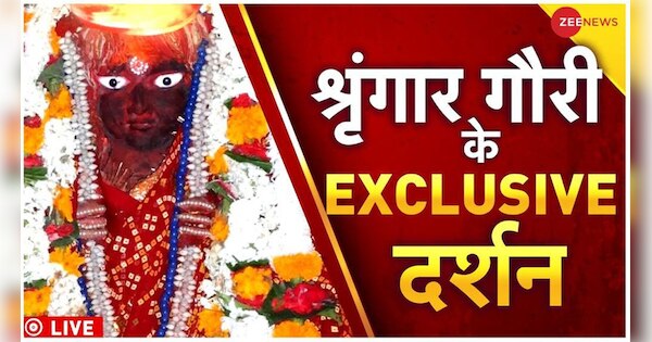 Gyanvapi Shringar Gauri Mata Mandir Puja exclusive video on zee news ...