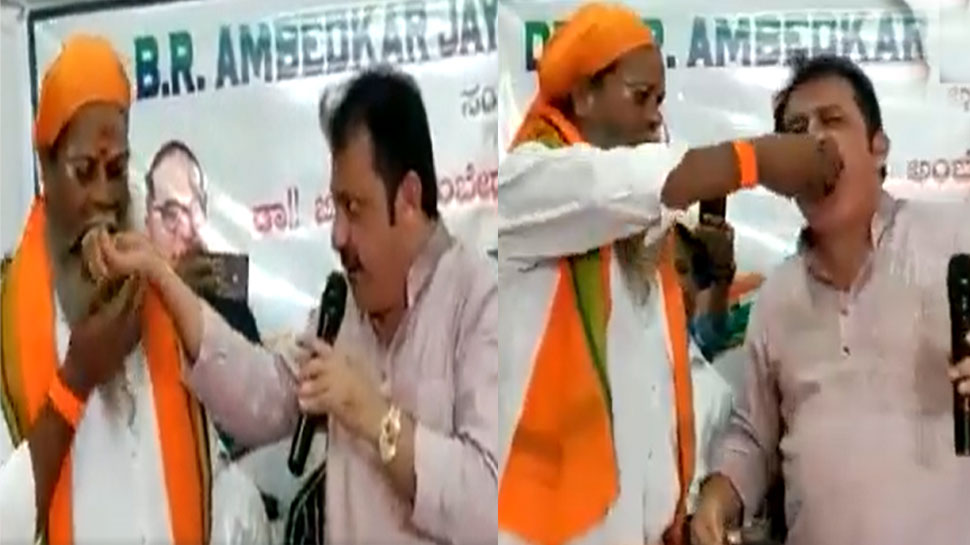 Karnataka Congress MLA Jamir Ahmed Khan Video viral on social media ...