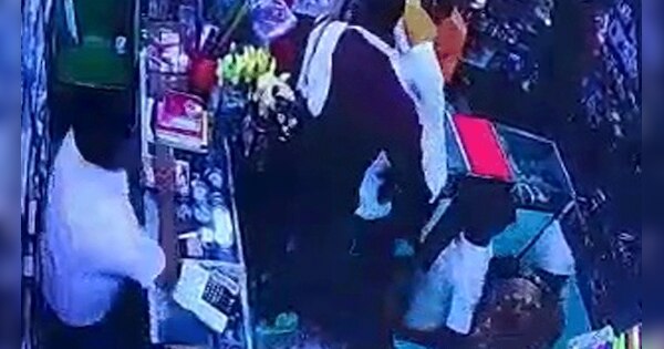 Masked miscreants ransacked the shop the incident caught on CCTV camera ...