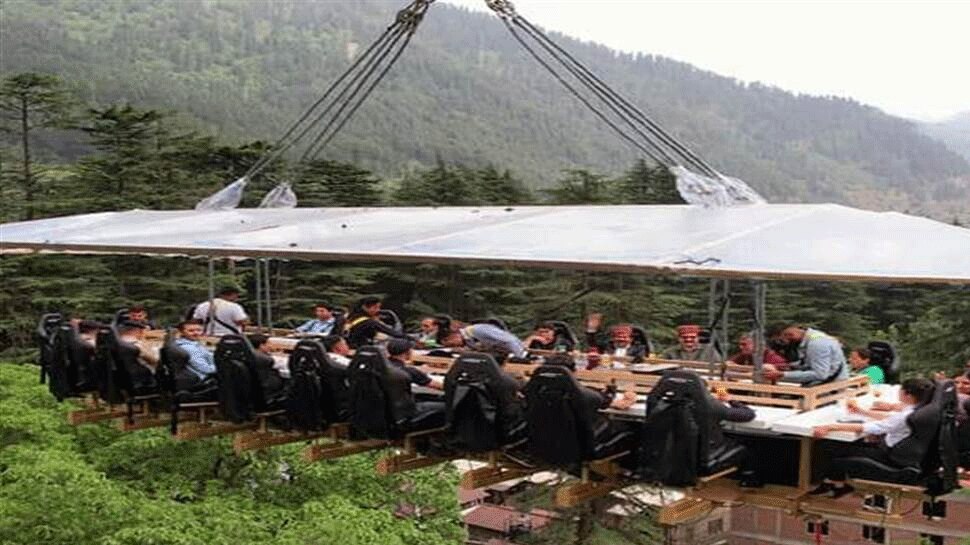 Manali now boasts of a flying restaurant, Open air flying dining at a ...