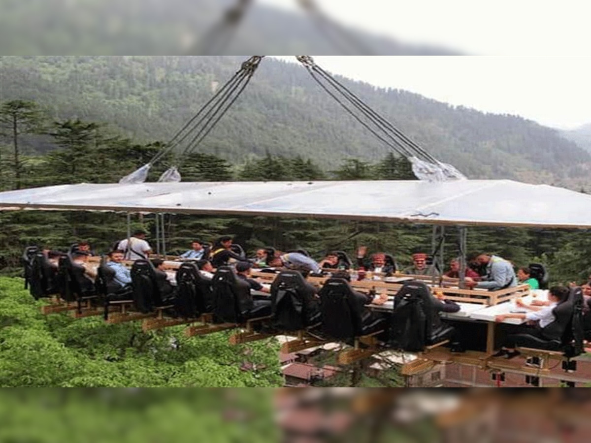 Manali now boasts of a flying restaurant, Open air flying dining at a ...