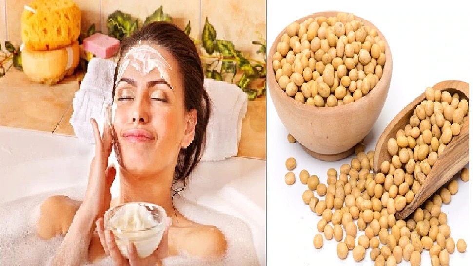 benefits of soyabean beauty tips soya face mask shiny beautiful glowing ...