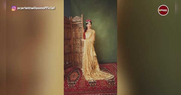 Scarlett Wilson is all love and shimmering in golden collection of Huma ...