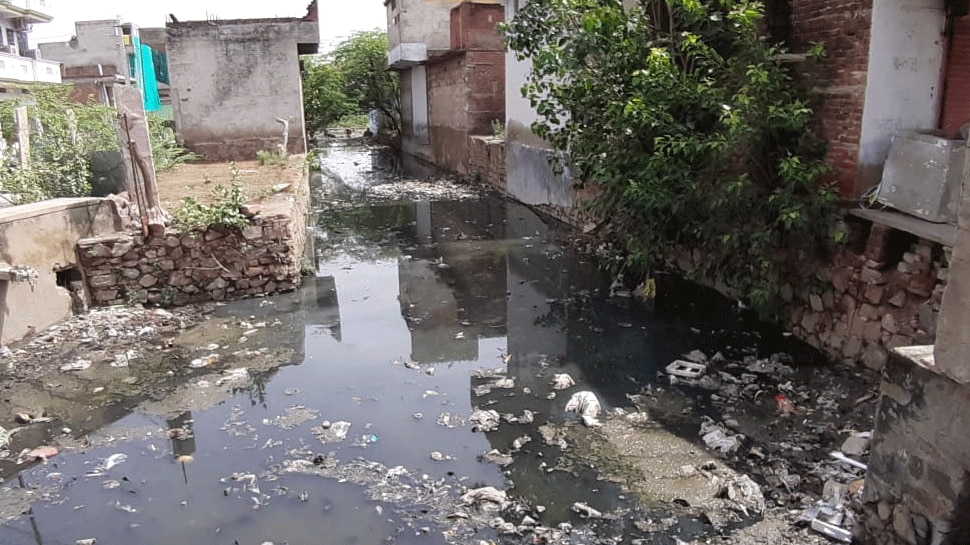 Chaksu did not clean before the rain dirty water is going into holy ...