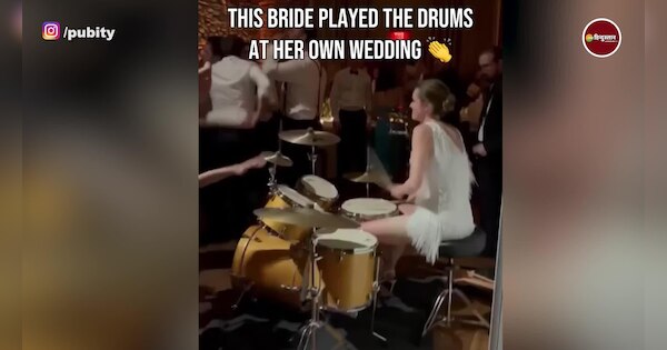 Viral Video bride turned drummer at her own wedding Tranding video ...