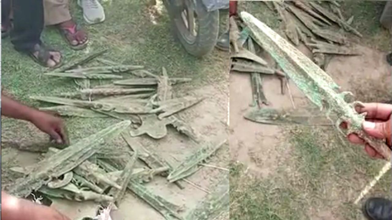 Dwapar Yug weapons 4 Thousand Years Old Weapons Mainpuri Excavation ...