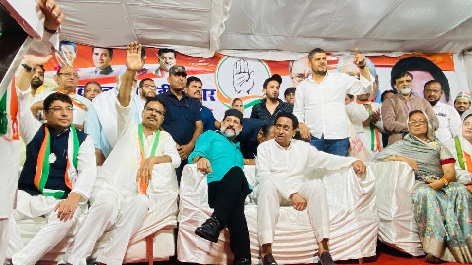 Arif Masood said this on the bulldozer action in Bhopal apmp | भोपाल में कमलनाथ के मंच से बोले ...