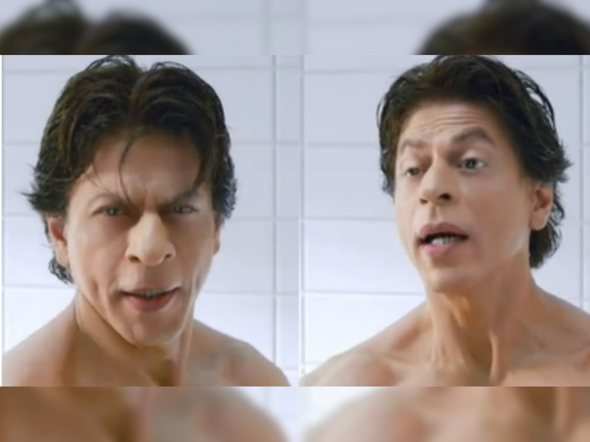 Shah Rukh Khan body at 56 Shah Rukh Khan shirtless video from bathroom ...