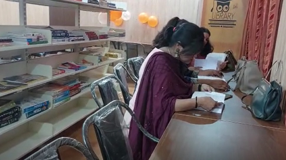 una book library and silai center open for many children and women in ...
