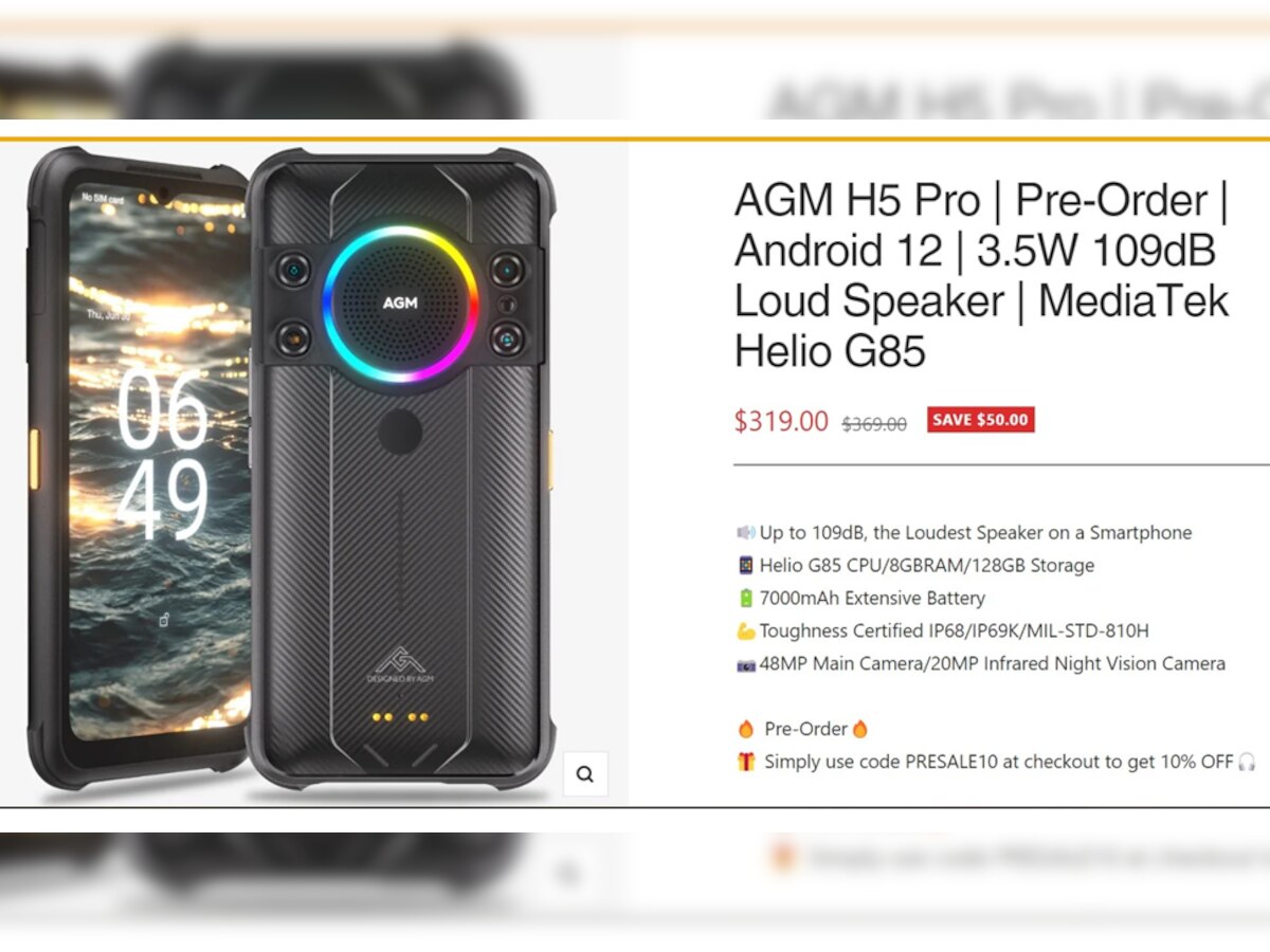 AGM mobile AGM H5 Pro Price In India Rugged Smartphone Specifications Features | महफिल लूटने आया ...