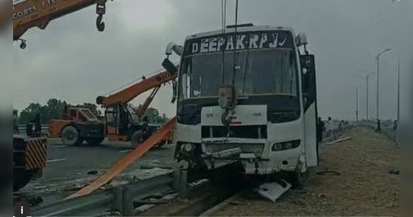 Double Decker Bus Accident on Purvanchal Expressway 6 dies