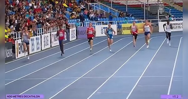 2022 World Athletics U20 Championships Decathlete Alberto Nonino race ruined when he competed ...