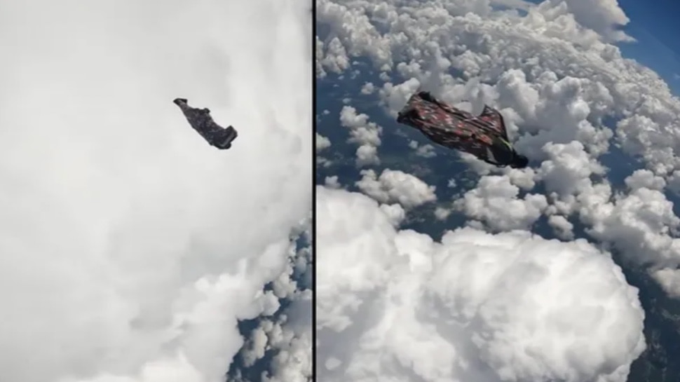 Flying Man Video man seen flying like a bird watch this shocking video ...