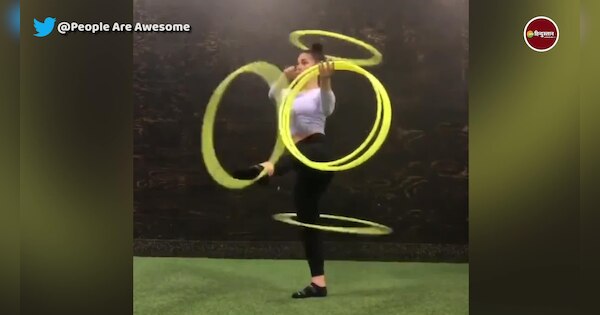 have you seen amazing viral video of a girl rotating seven hula hoops ...