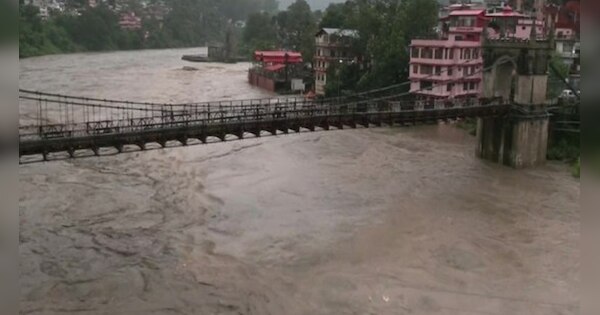 himachal news cloudburst landslide flood bridge collapsed river over ...