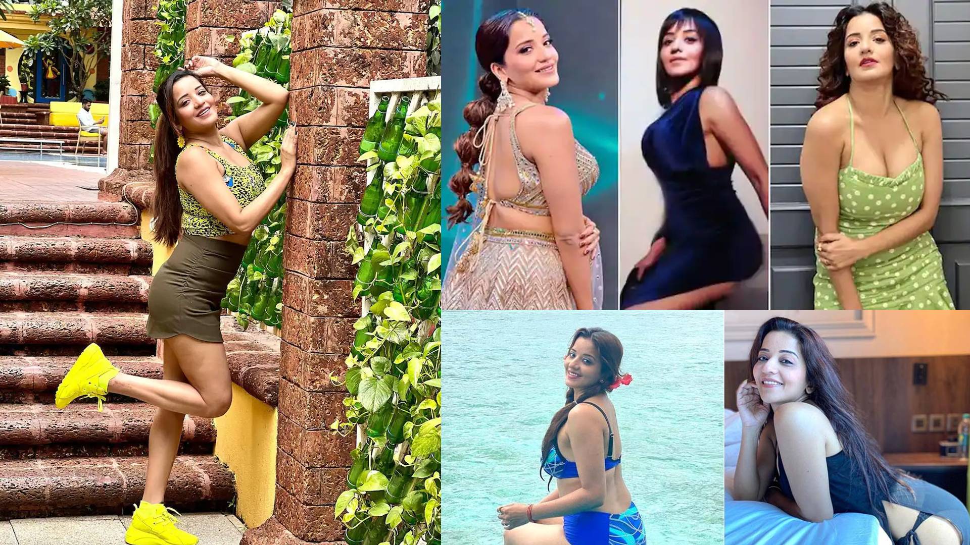 bhojpuri actress who gives competition to bollywood heroine Akshara Singh Monalisa Amrapali ...