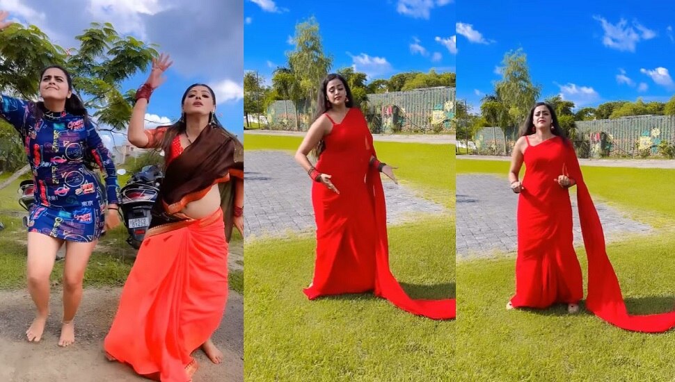 Bhojpuri queen Yamini Singh is wreaking havoc in a red sari video is ... Bhojpuri queen Yamini Singh is wreaking havoc in a red sari video is ...