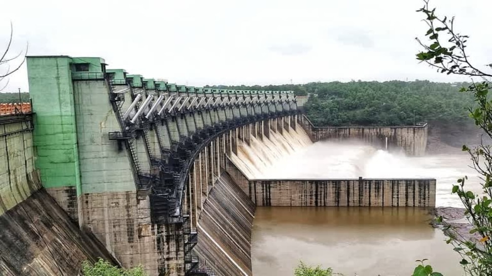 Indira Sagar Dam Khandwa full Due to heavy rainfall in mp hydropower ...