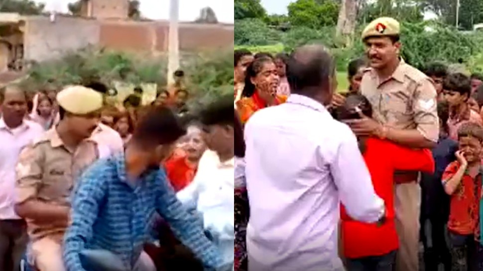 Unnao Police GRP Sipahi Rohit Kumar Transfer Kids and parents Cried ...