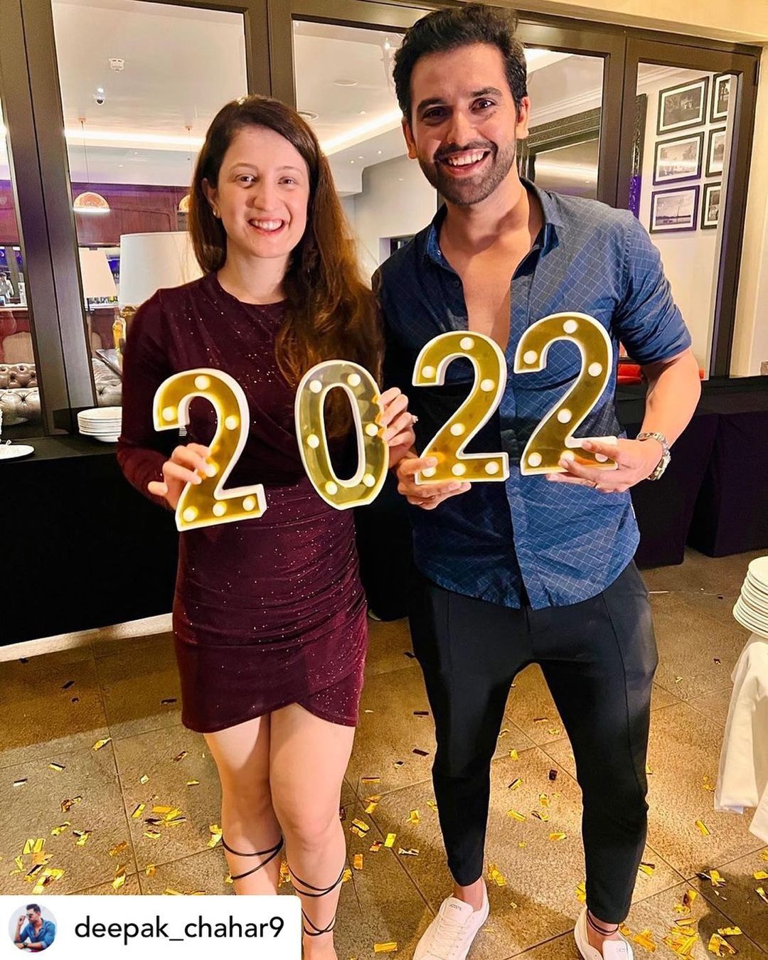 Deepak Chahar and his wife Jaya are very cute see their pictures before Asia Cup 2022 | Deepak ...