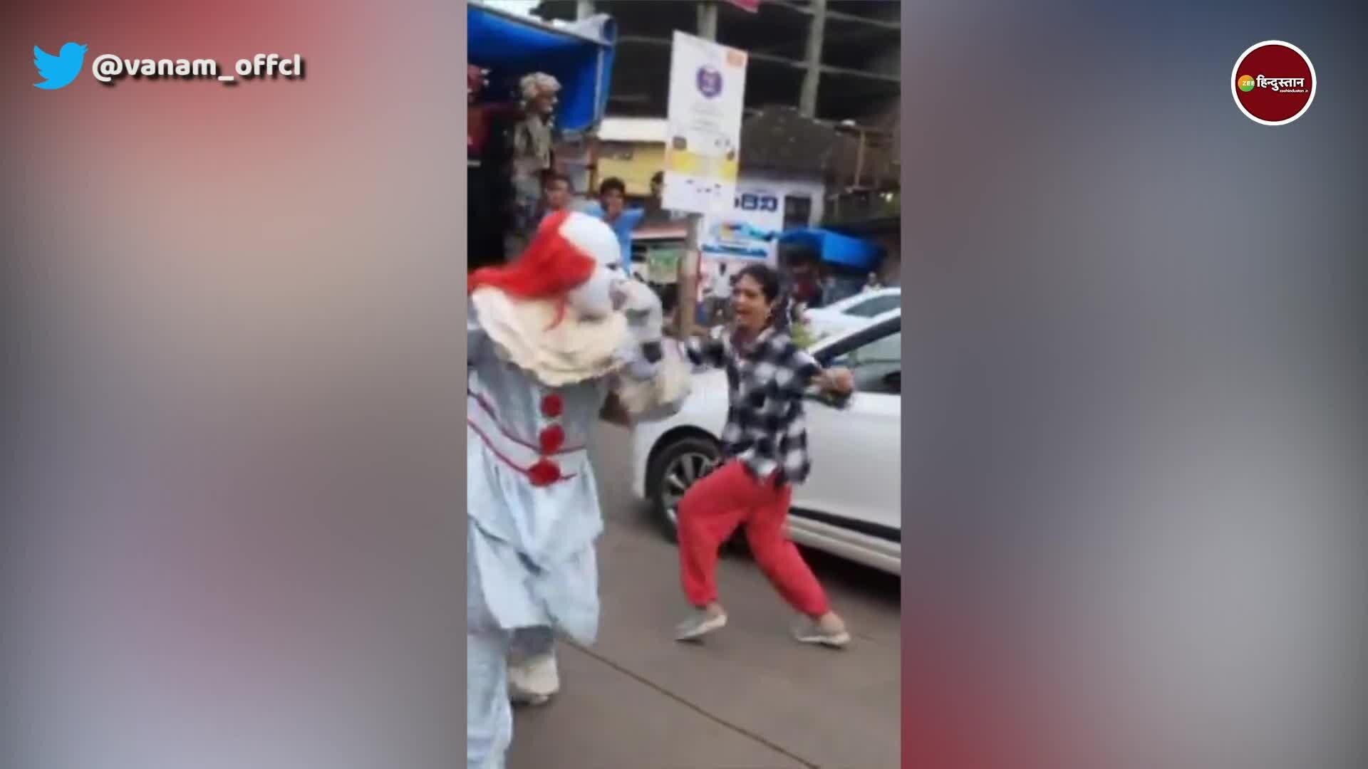 Viral Video: Girl danced with Jocker on Apdi Pode Pode in the middle of ...