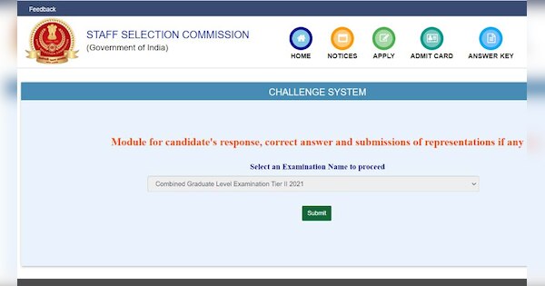 ssc cgl tier 2 answer keys 2022 released objection link activate | SSC CGL Tire 2 आंसर की जारी ...