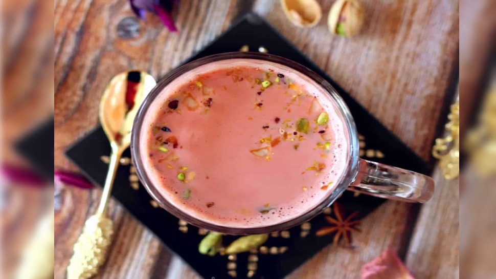 Kashmiri gulabi chai recipe pink tea famous in j&k learn how to make ...
