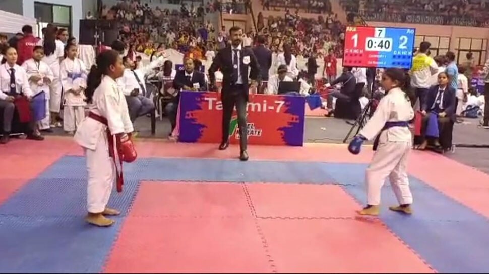 Two day Khel Karate League organized at Sawai Mansingh Stadium power ...