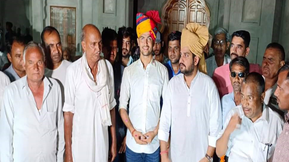 Rajasthan University Students Union President Nirmal Chaudhary received ...
