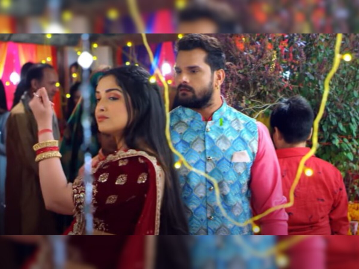 Superbold Amrapali Dubey killer dance moves melt Khesari Lal Yadav romantic hot chemistry viral ...