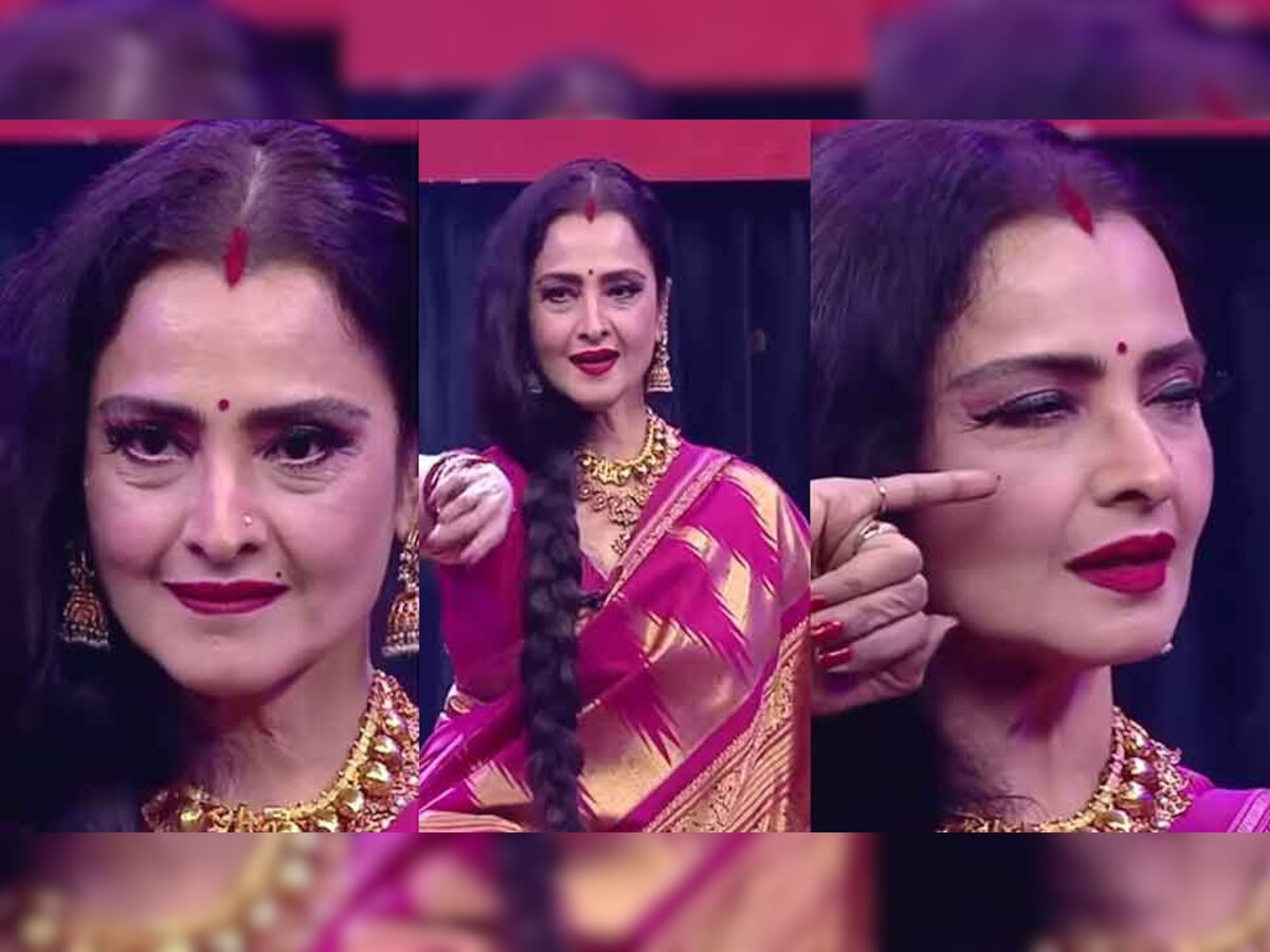 Viral video Actress rekha throwback dance video, watch here | कभी झुकाई ...