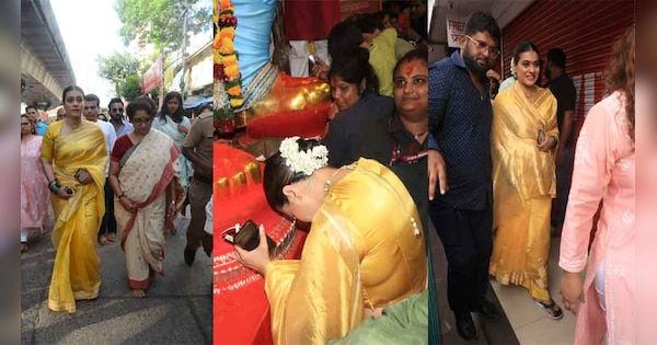Kajol and revathi visiting Lalbaugcha Raja to seek blessings | Kajol ...