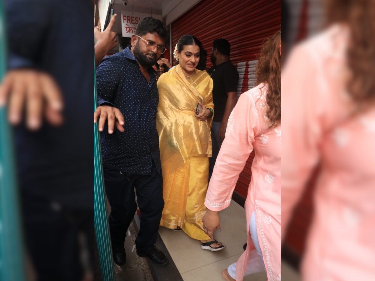 Kajol and revathi visiting Lalbaugcha Raja to seek blessings | Kajol ...