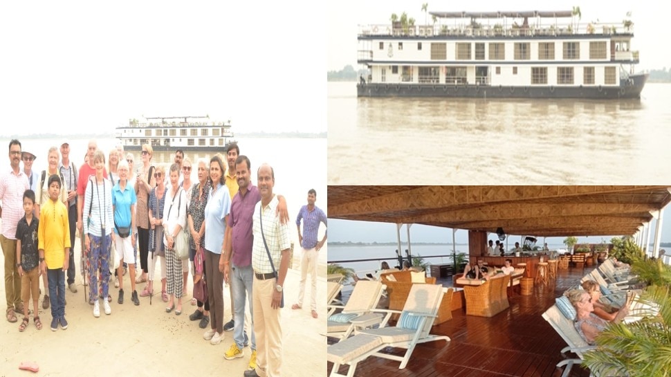 Kashi Journey to Kashi became easy even by waterway 18 tourists coming ...