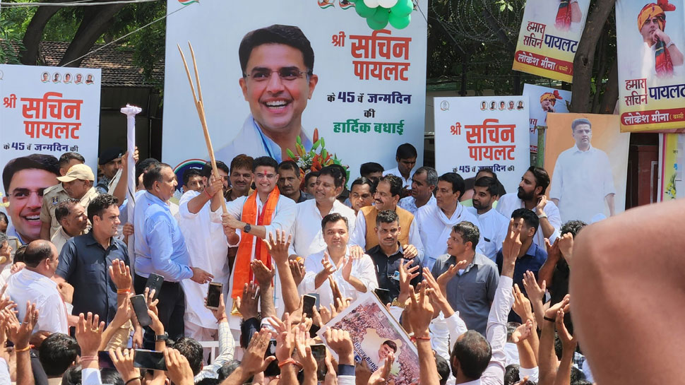 sachin pilot birthday celebration photos in jaipur rajasthan congress ...