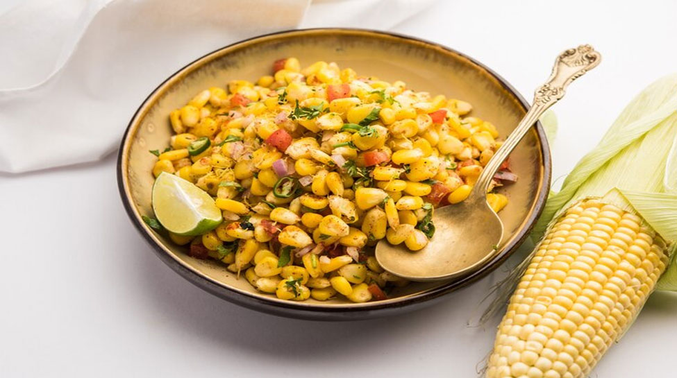 how to make sweet corn chaat recipe at home | Instant Snack Recipe ...