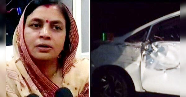 Accident in BJP Ganj Basoda MLA Leena Jain car bhopal ssmp | MP: गाय ...