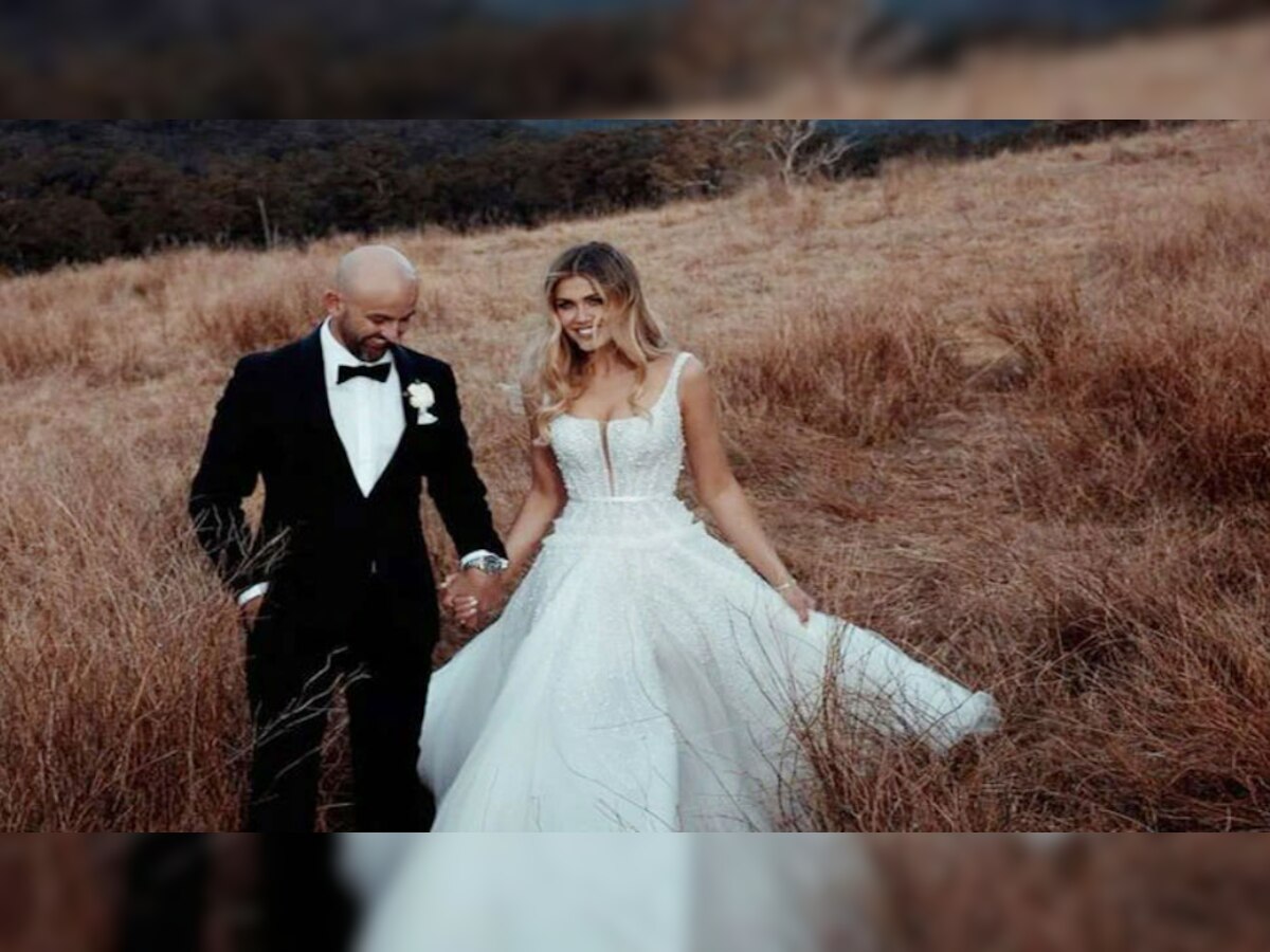 Australia Player Nathan Lyon and his second wife Emma Mccarthy love ...