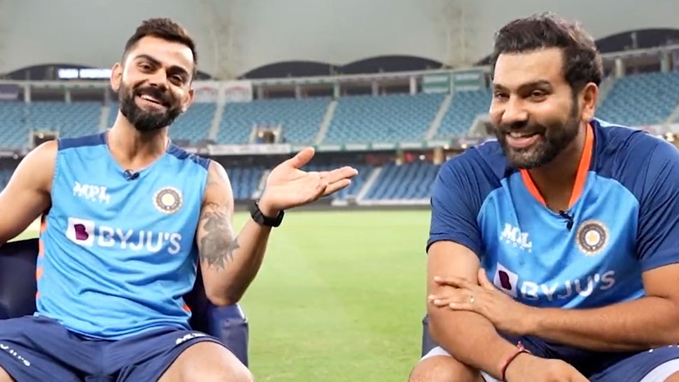 Virat Kohli smiled after Rohit Sharma used hindi in interview watch ...