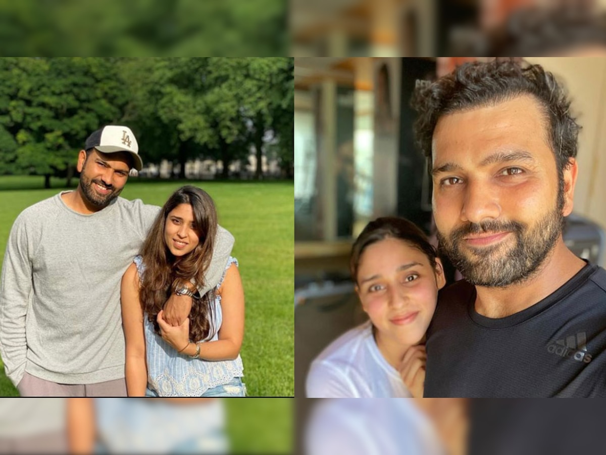 Rohit Sharma seen with his wife Ritika Sajdeh in dubai asia cup 2022 ...