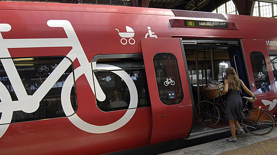 Carry your cycles inside metro train in Copenhagen Metro, Such trend ...