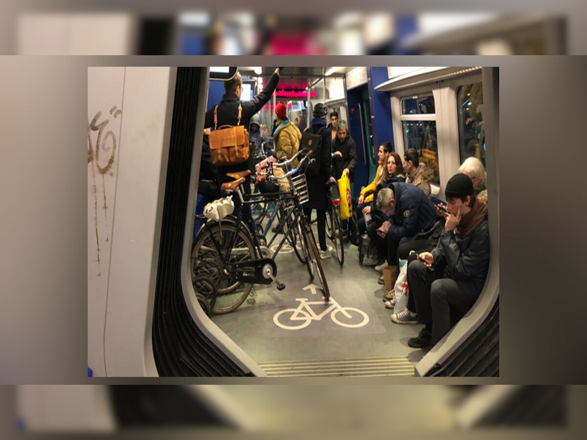 Carry your cycles inside metro train in Copenhagen Metro, Such trend ...