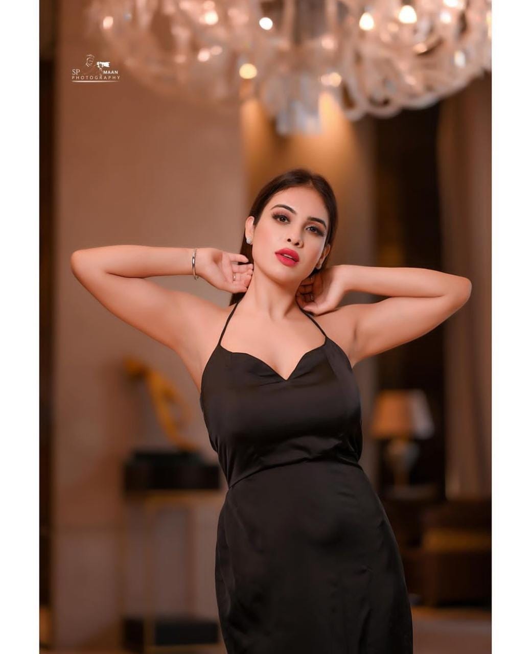 Bhojpuri Actress Neha Malik Shared Bold Look in Black Gown Photos Gone ...