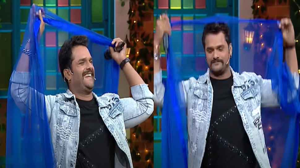 Bhojpuri Actor Khesari Lal Yadav Danced Like A Girl Wearing Dupatta