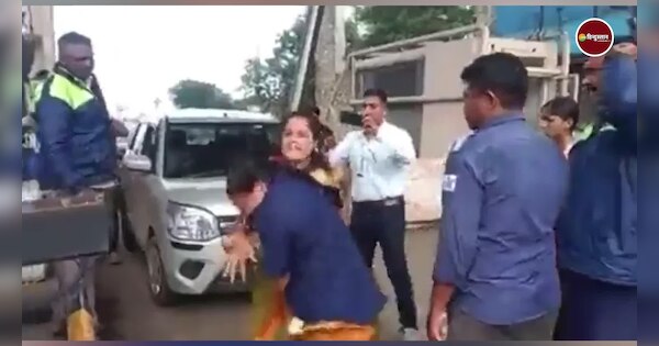 trending video of a fight between two women at nashik toll booth goes ...