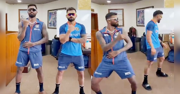 Hardik Pandya and virat kohli dance on viral video indian team india vs australia t20 series ...