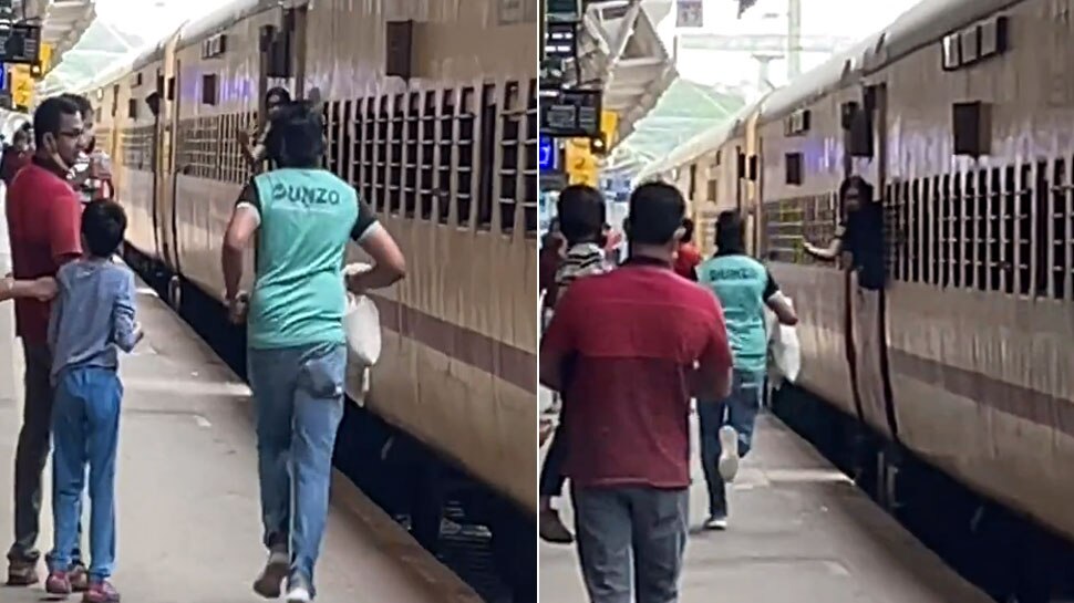 delivery boy helping woman creating ddlj scene must watch video won ...