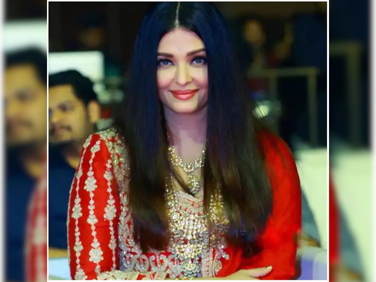 Aishwarya Rai Bachchan after botox surgery in red suit at Ponniyian ...